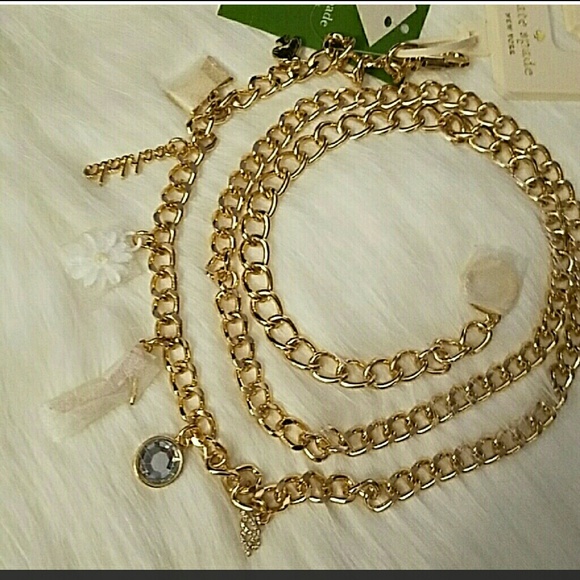 kate spade | Accessories | Kate Spade Charm Chain Belt | Poshmark
